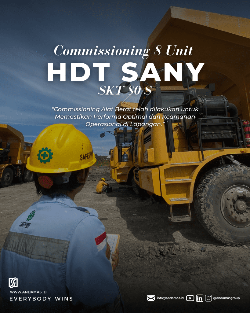 Commissioning HDT SANY SKT 80S | Andamass Group Official Website